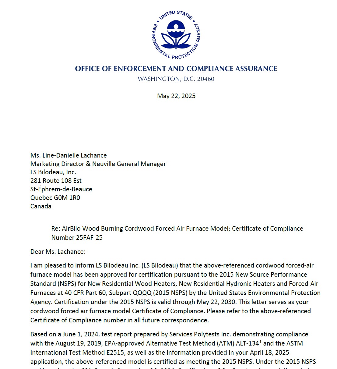 AirBilo au bois | LS Bilodeau