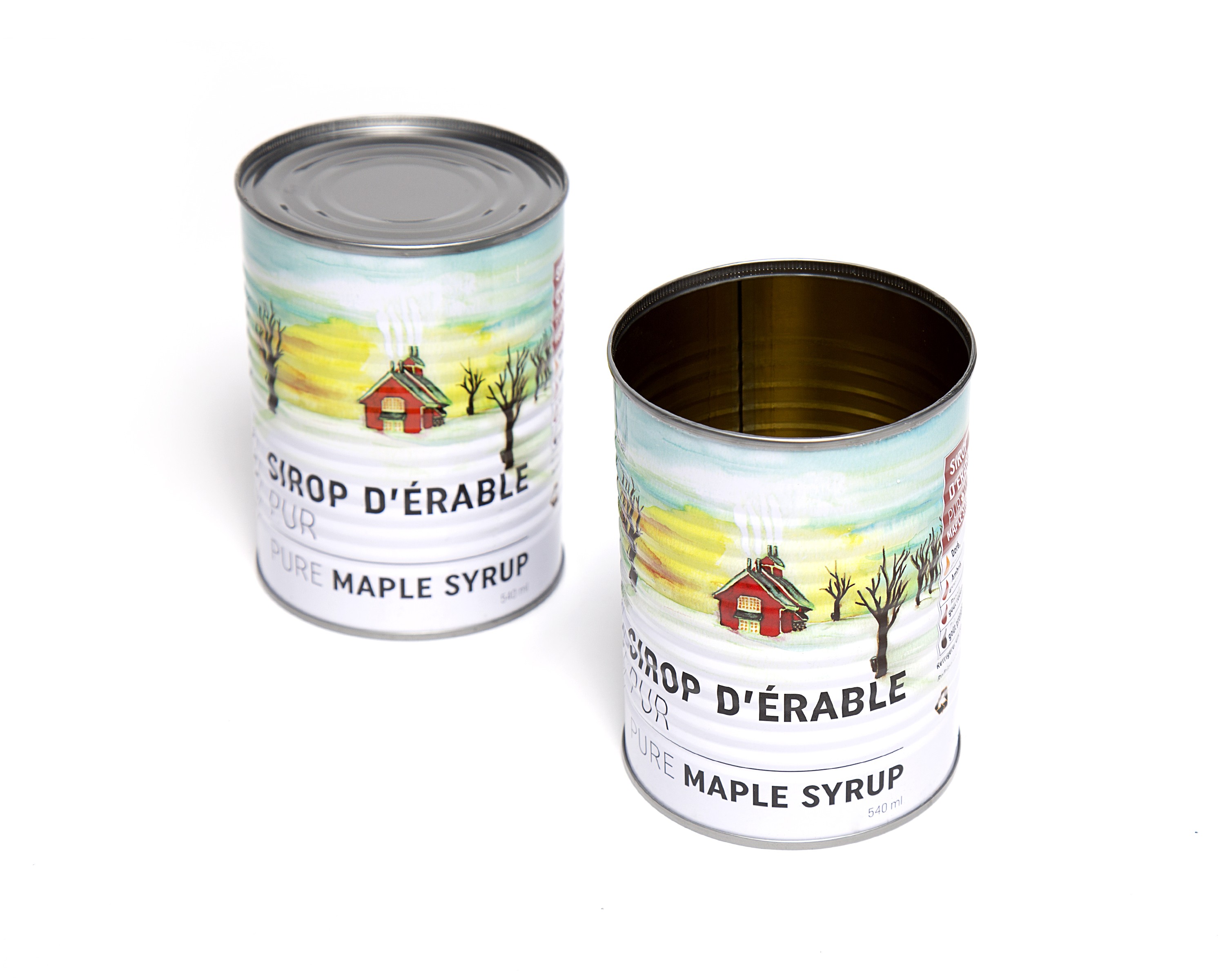 Maple Syrup cans | LS Bilodeau
