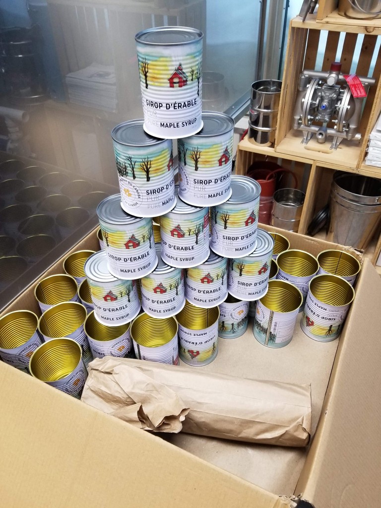 Maple Syrup cans | LS Bilodeau
